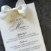 Ivory Menu, Ivory Wedding Menu Cards, Wedding Dinner Menu Cards, Ivory ...