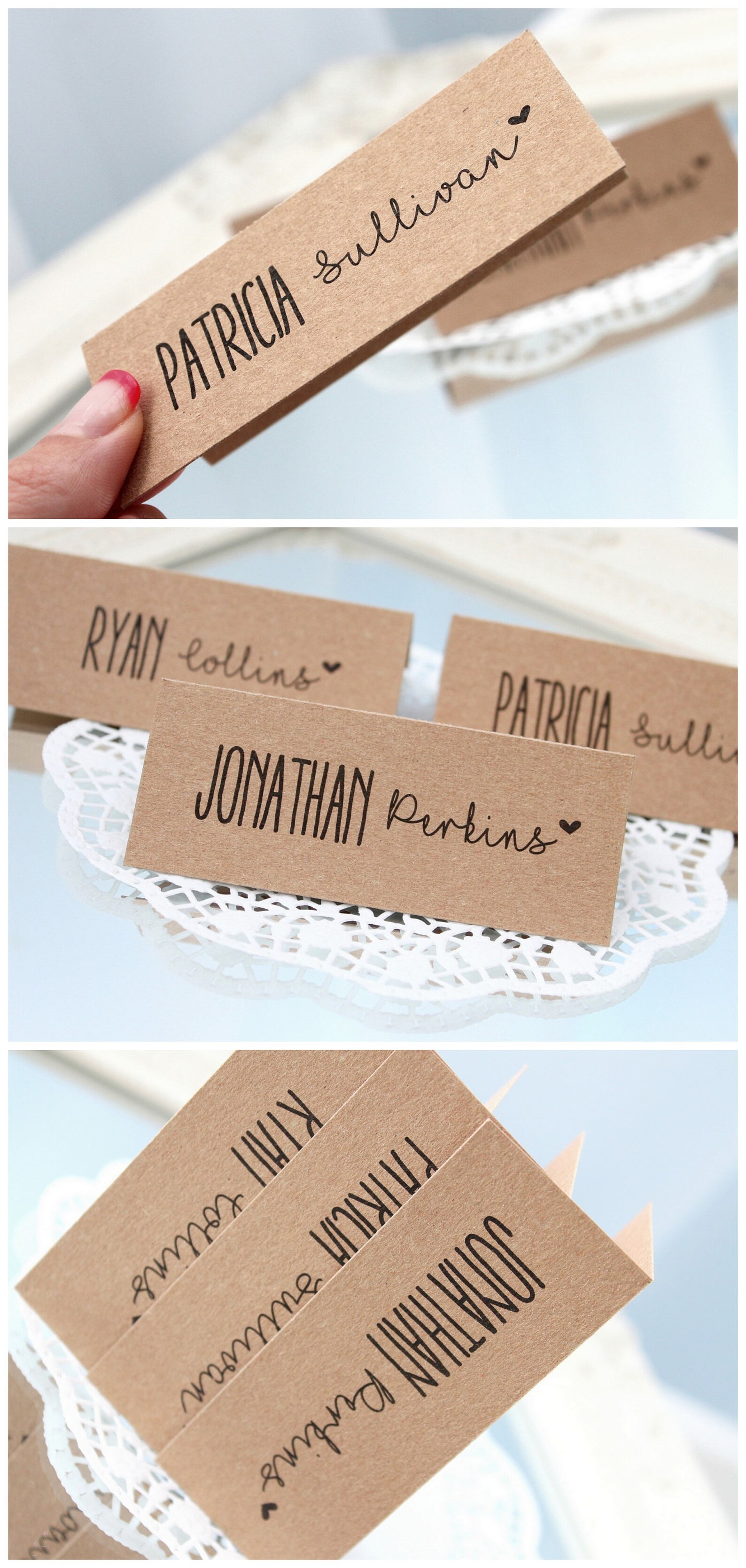 Rustic Place Cards Rustic Wedding Place Cards Country - Etsy