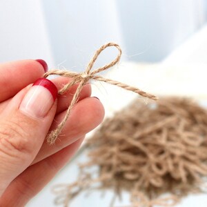 Jute Rope Bows, Burlap String Bows, Jute Bows, Jute Twine Bows, Natural ...