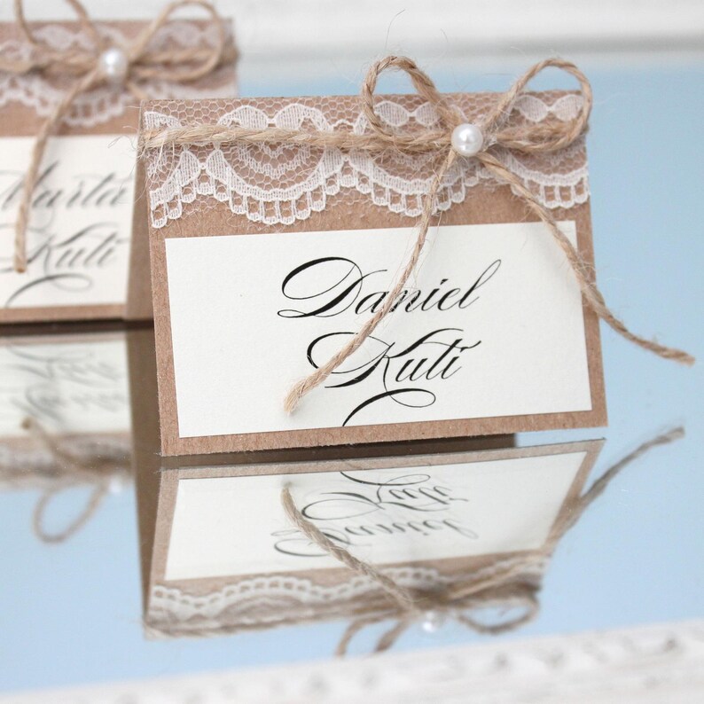 Rustic Place Cards, Rustic Wedding Place Cards, Country Wedding Place ...