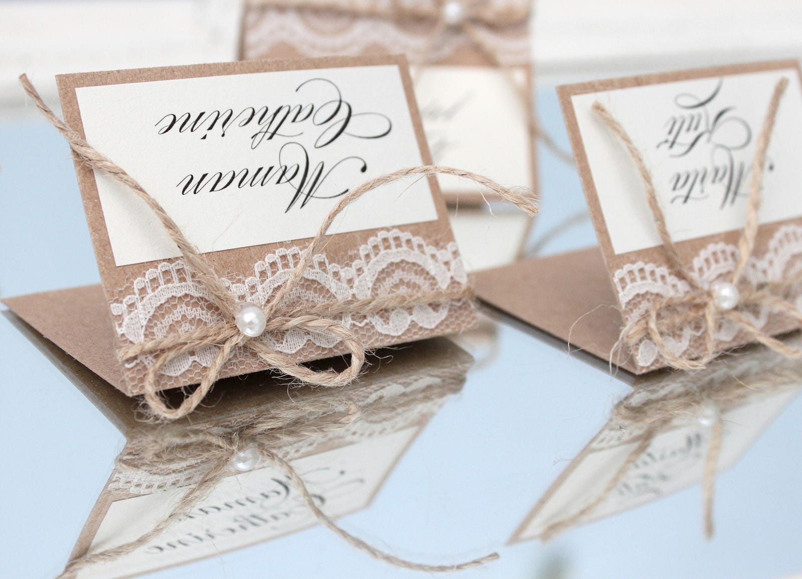 Rustic Place Cards, Rustic Wedding Place Cards, Country Wedding Place ...