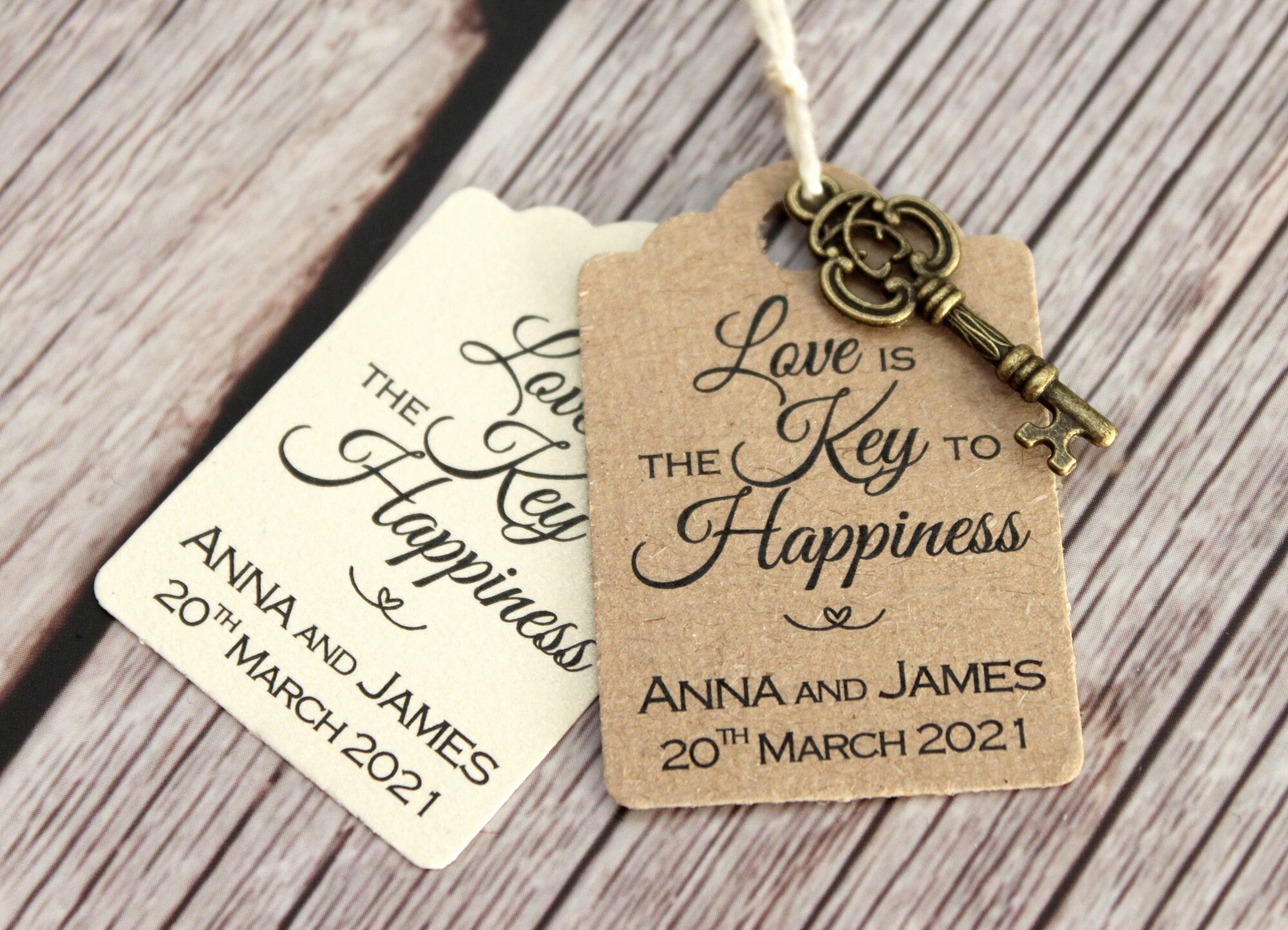 Favor tags with chain thank you for being a key part of our | Etsy