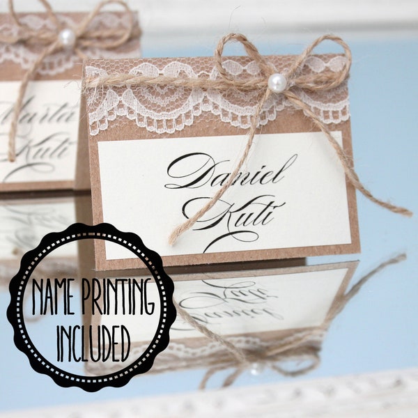 Rustic Place Cards - Etsy