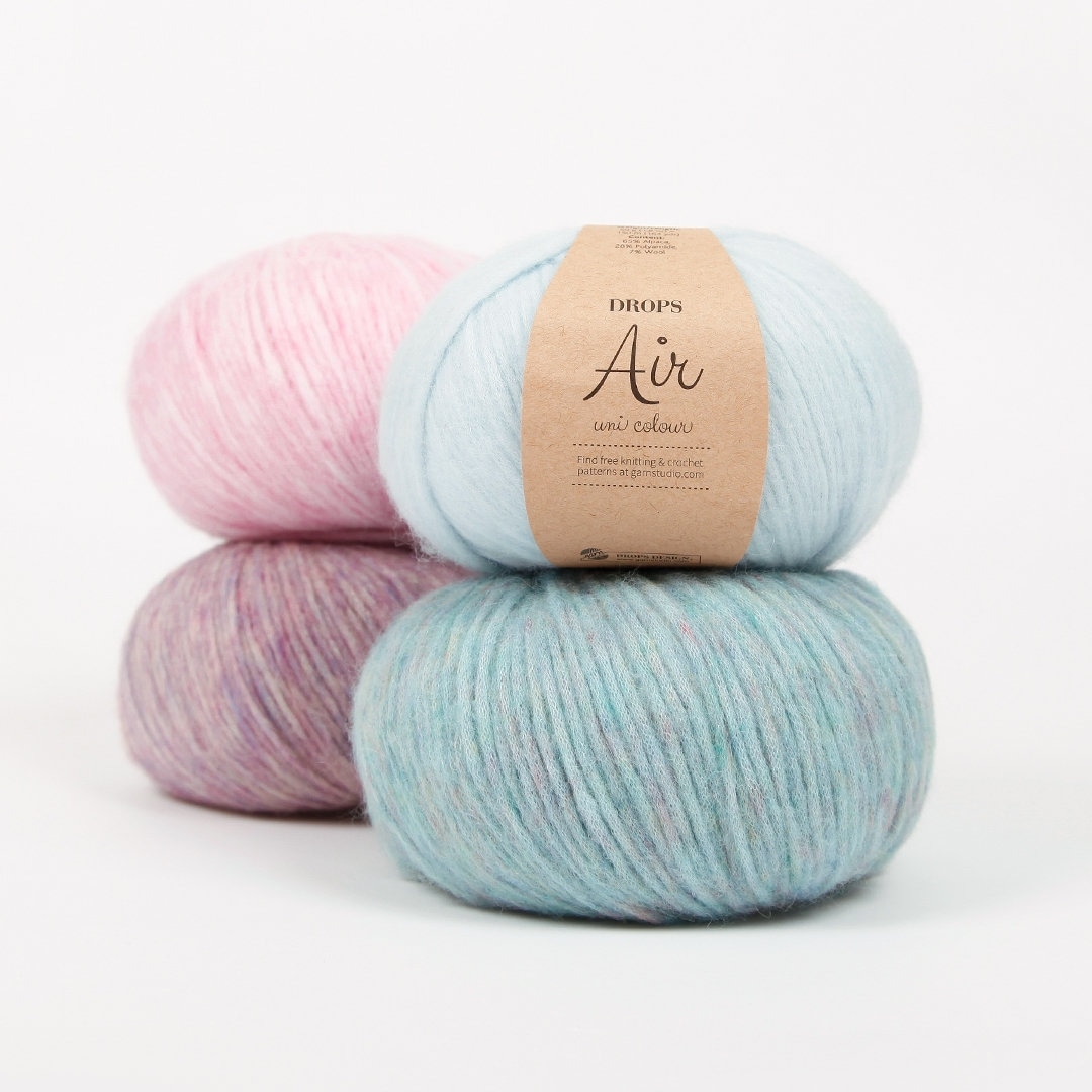 DROPS Air, Knitting Yarn, Medium Thick Yarn, Blow Yarn, Aran Yarn, Baby ...