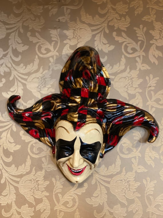 Venetian Mask Joker Buffoon Halloween Mask Halloween Mask - Etsy UK