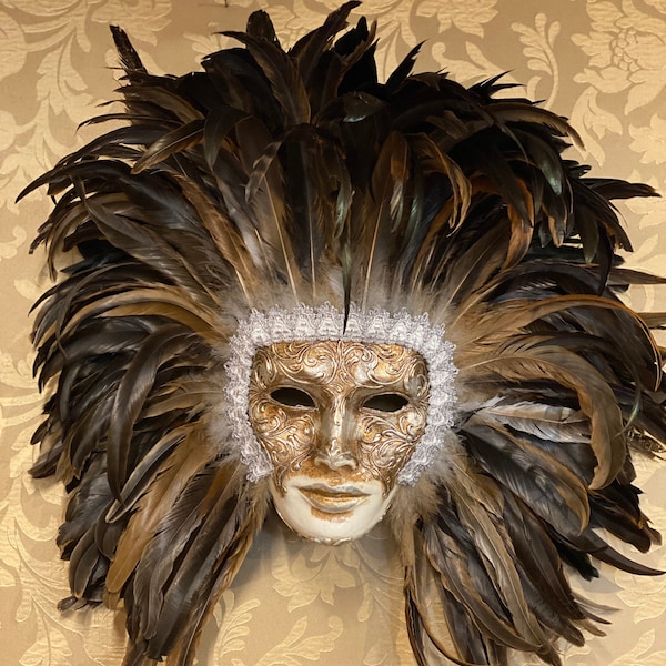 Feather Mask - Etsy