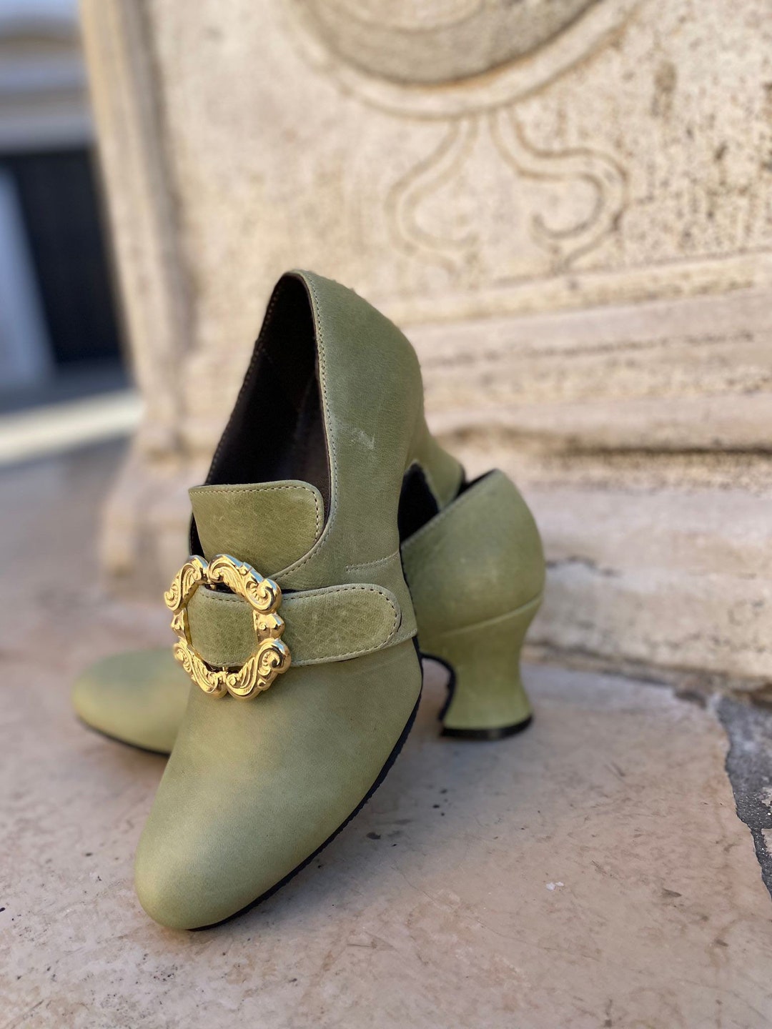 1700's Historic Shoes With Spool Heel. , Carnival Shoes, 18th Century ...