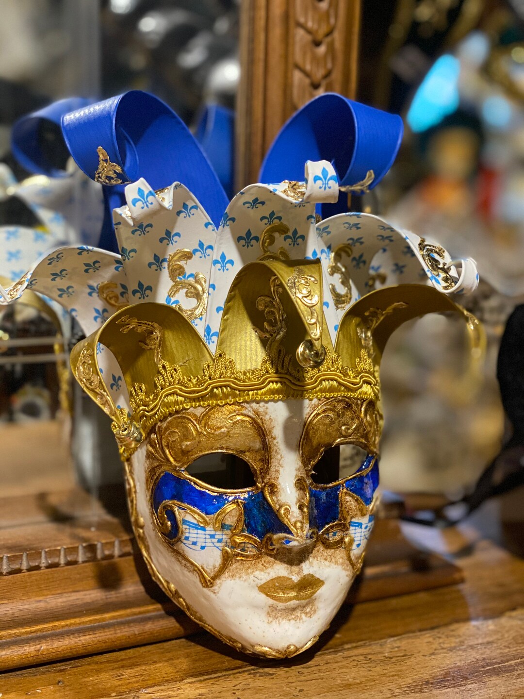 Jolly Paper Venetian Mask, Decorative Only, Handmade in Papier-mâché ...