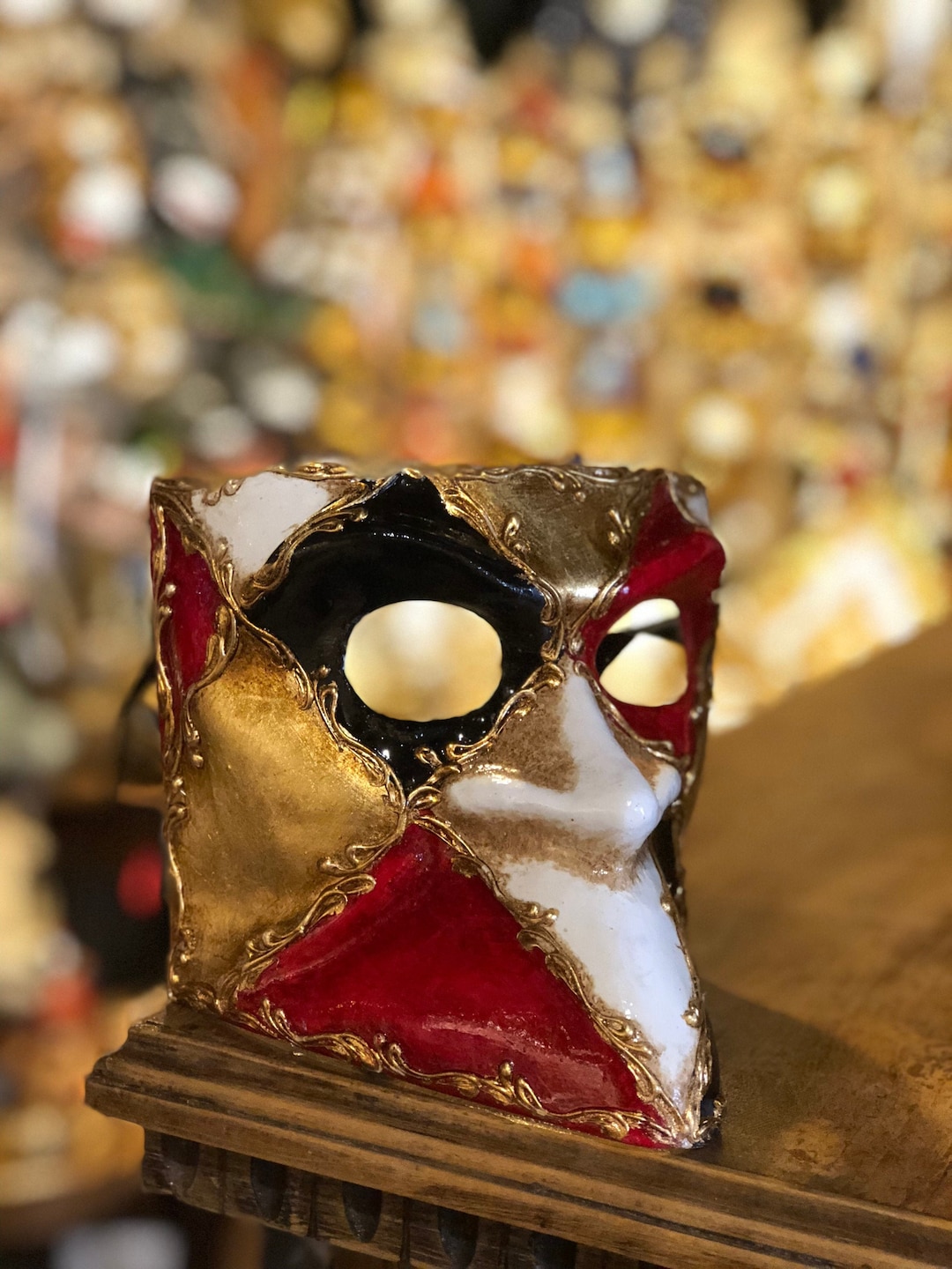 Venetian Mask, Bauta Mask, Casanova, Made Entirely by Hand in Papier ...