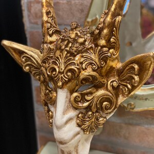 Venetian Mask, Baroque Capricorn Halloween Mask - Etsy