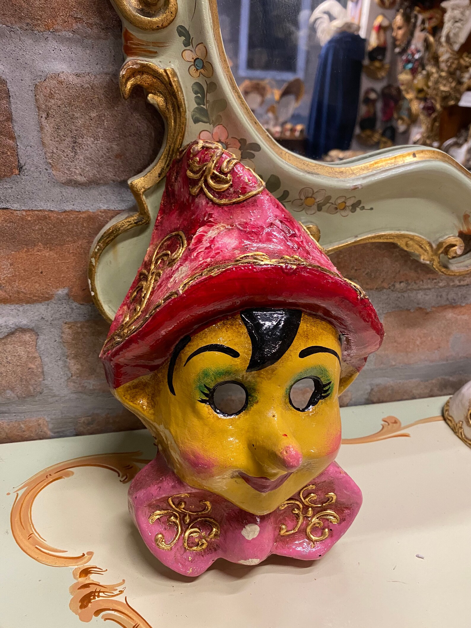 Decorative Venetian Pinocchio Mask, Handmade in Papier-mâché - Etsy