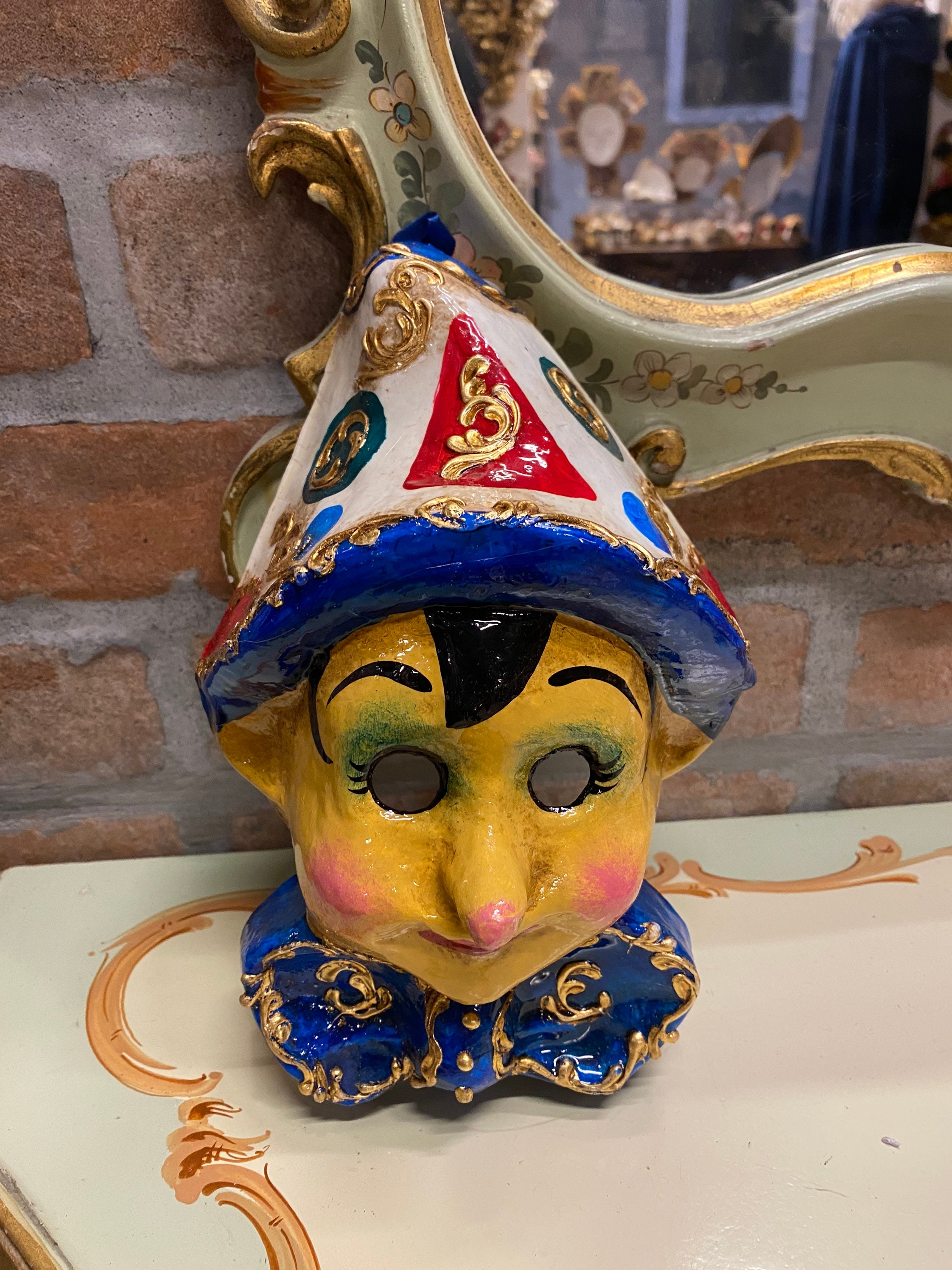 Pinocchio Decorative Venetian Mask Handmade in Papier-mâché - Etsy