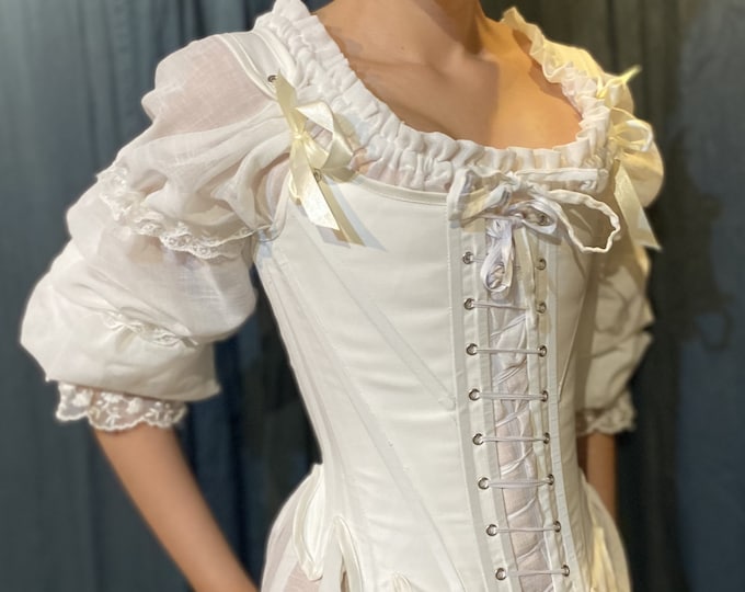 Historic 1700 Corset, Stays, Intimate Corset Open Front and Back - Etsy