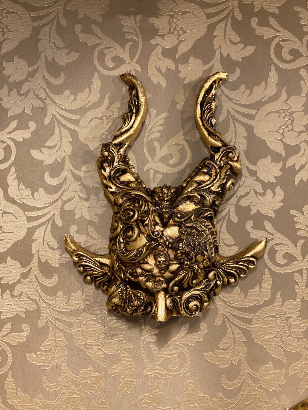 Baroque Devil Venetian Mask Halloween Mask Carnival Mask - Etsy