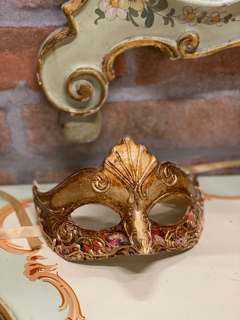Venetian Colombina Mask, Handmade in Papier-mâché - Etsy