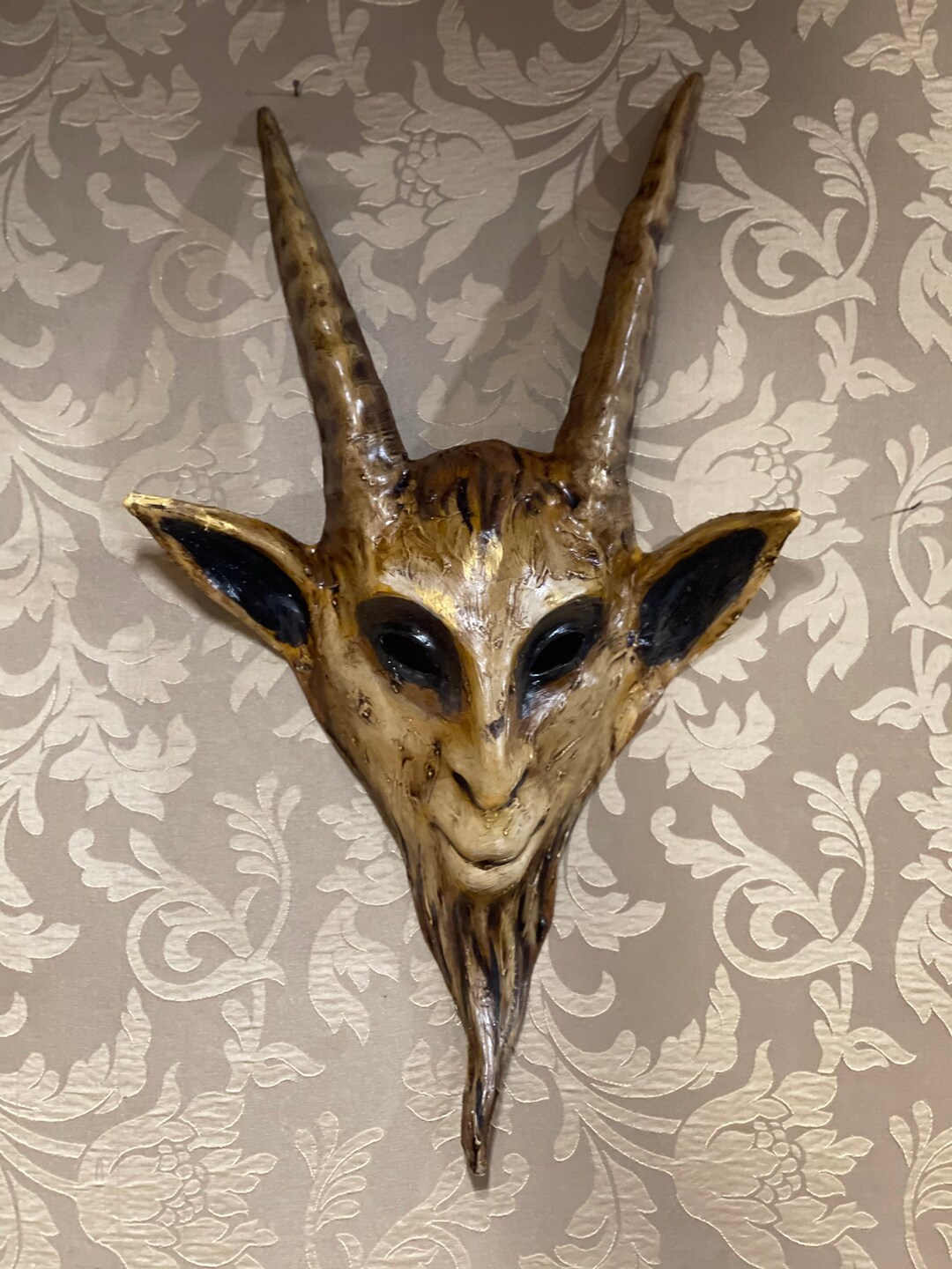 Venetian Mask, Capricorn Mask, Original Carnival Mask - Etsy