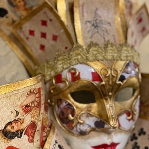 Venetian Mask Jolly Poker Cards Carnival Mask Halloween - Etsy