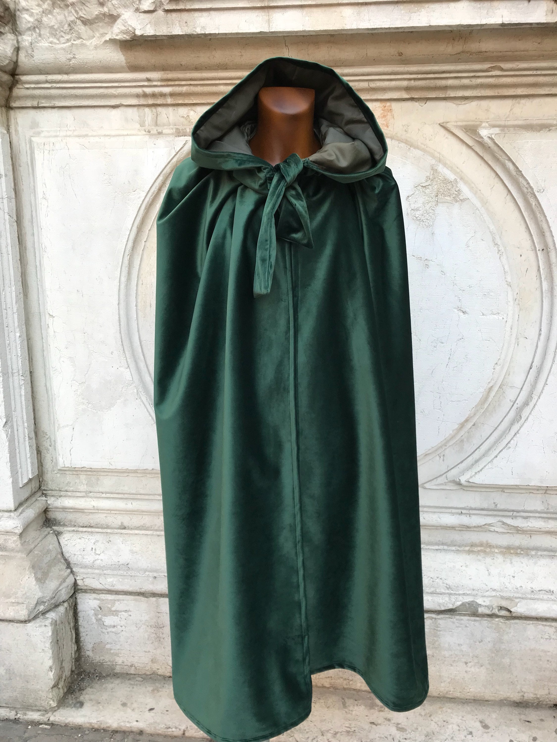 Venetian Cape Satin Lined Velvet Carnival Cloak Halloween - Etsy UK
