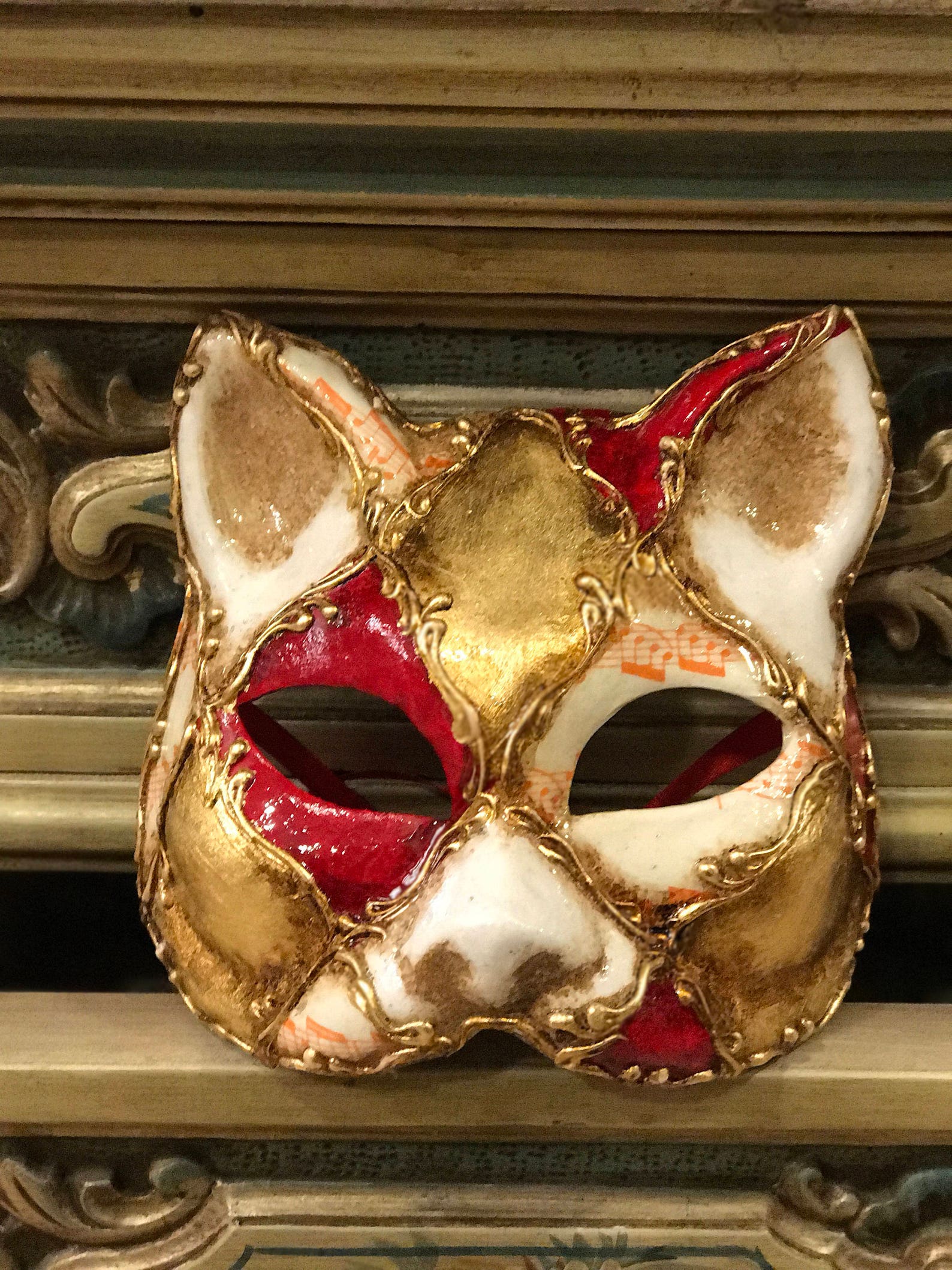 Venetian Cat Mask Carnival Mask Cat Costume Halloween Mask | Etsy