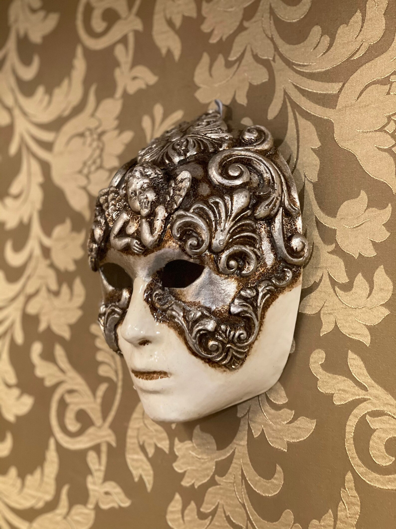 Venetian Mask Baroque Face Carnival Mask Halloween Mask - Etsy