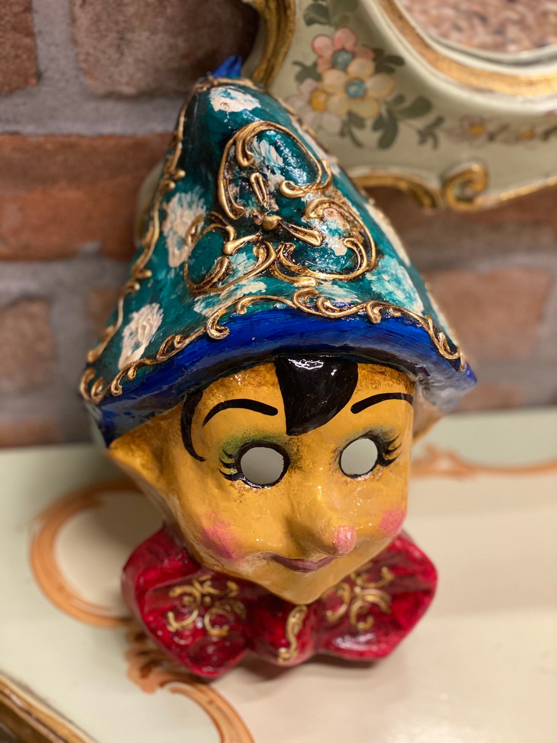 Pinocchio Decorative Venetian Mask Handmade in Papier-mâché - Etsy