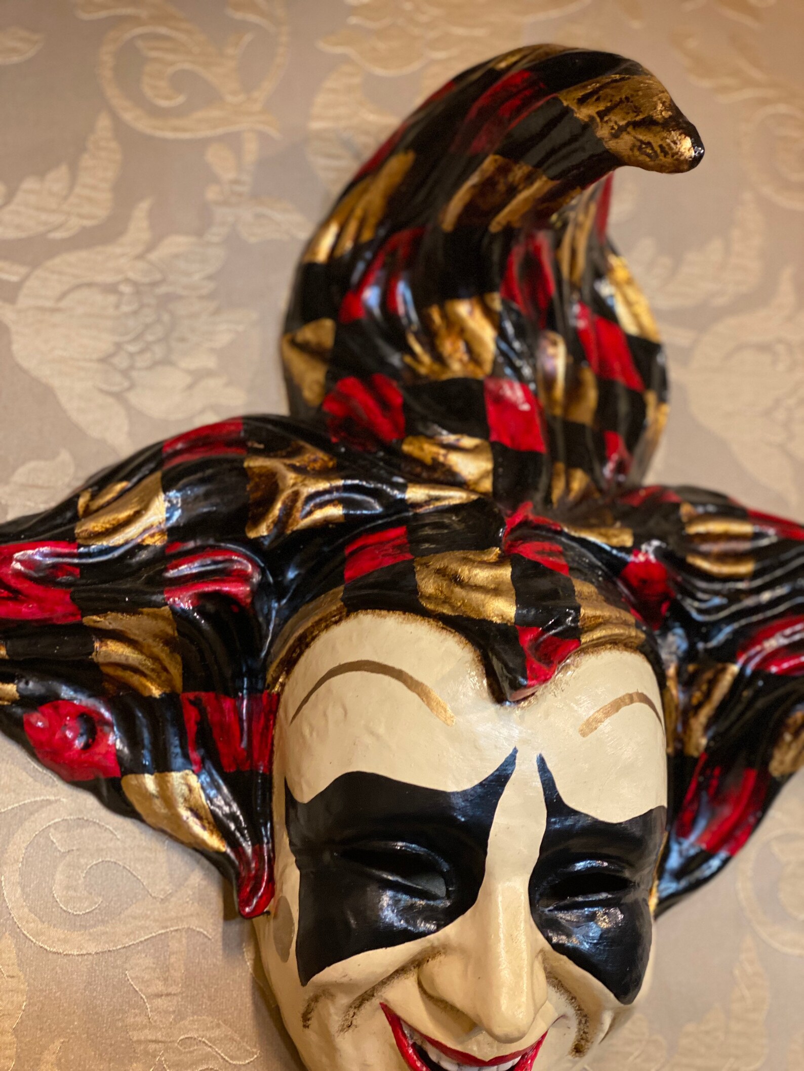 Venetian Mask Joker Buffoon Halloween Mask Halloween Mask | Etsy