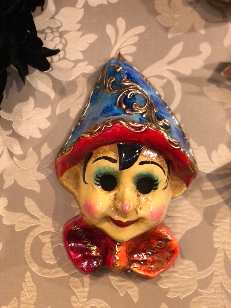 Pinocchio Decorative Venetian Mask Handmade in Papier-mâché - Etsy