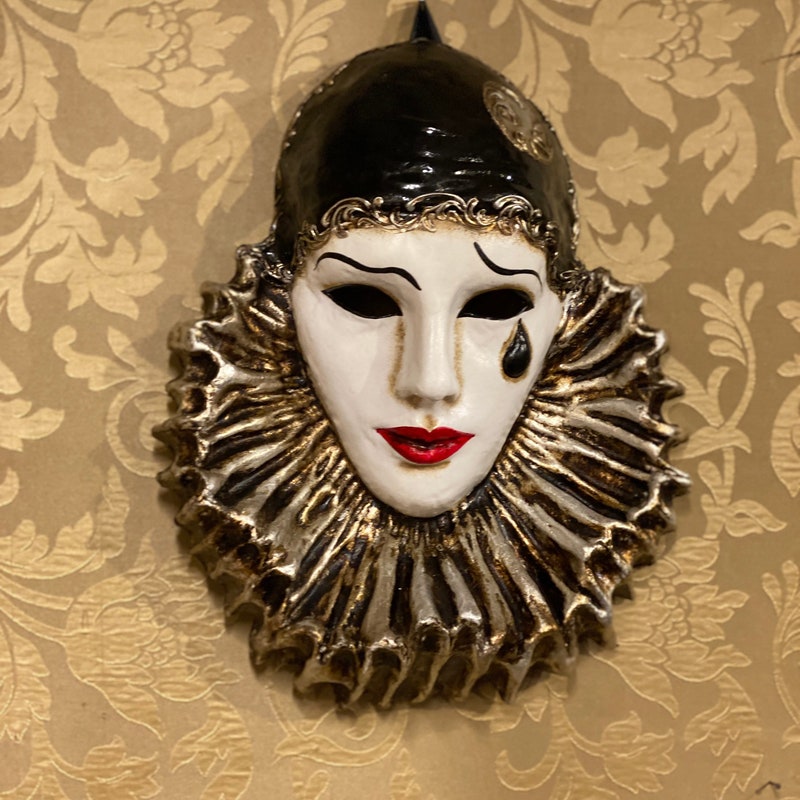 Pierrot Mask - Etsy