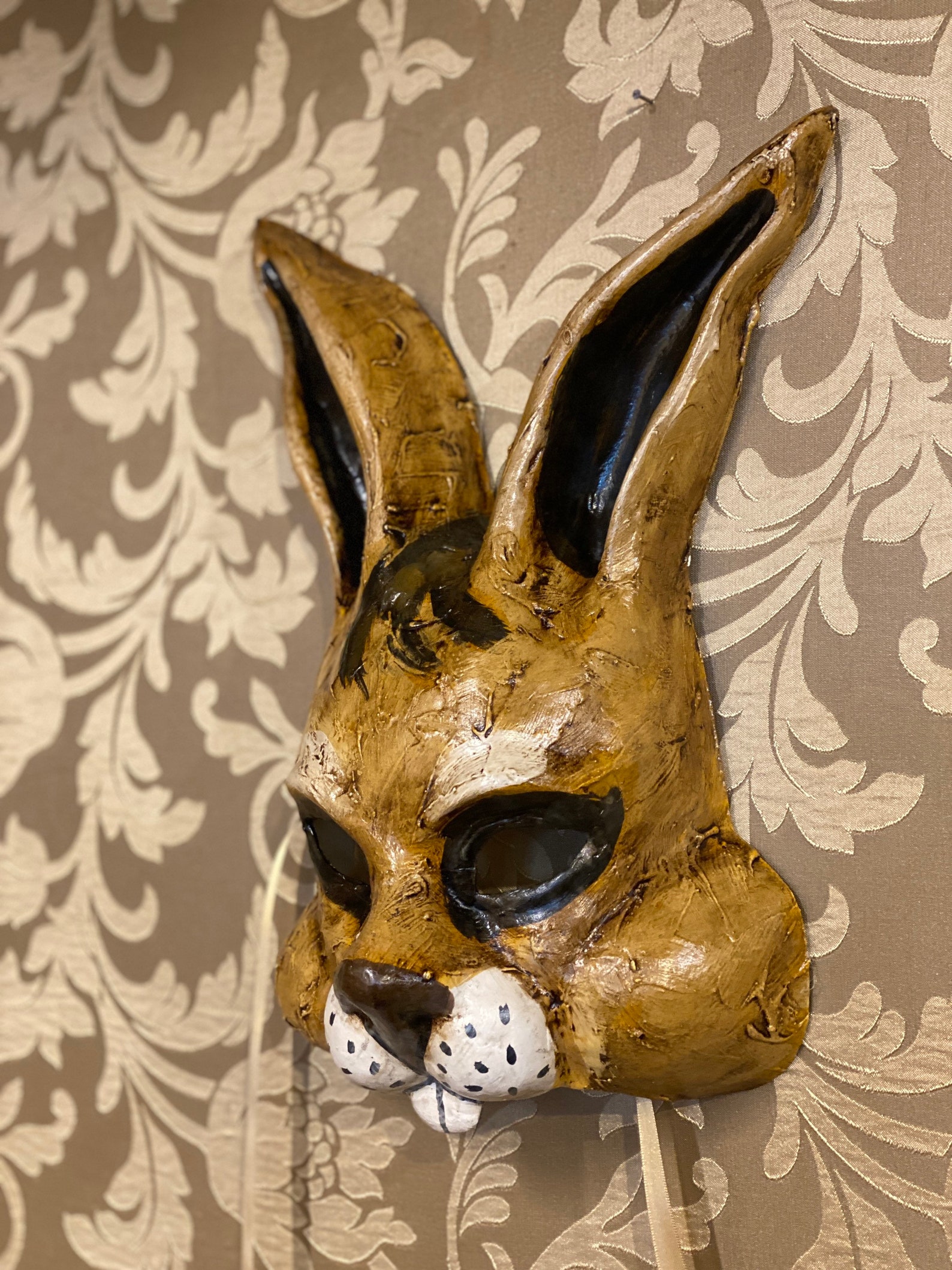 Venetian Mask, Rabbit Mask, Carnival Mask, Animal Mask - Etsy