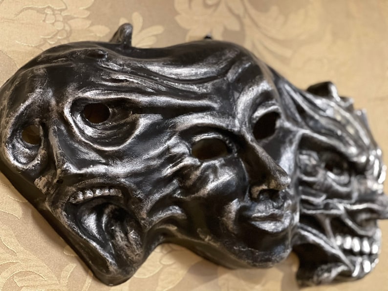 Venetian Mask Original Three Faces Decoration Mask - Etsy