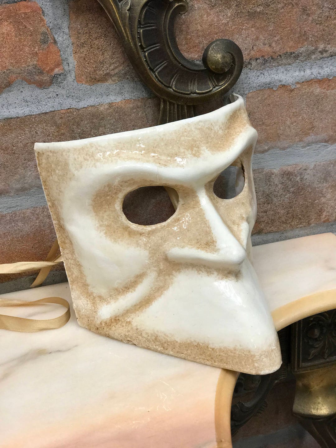 Venetian Bauta Classic Mask, Carnival Mask, Papier Mache, Handmade - Etsy