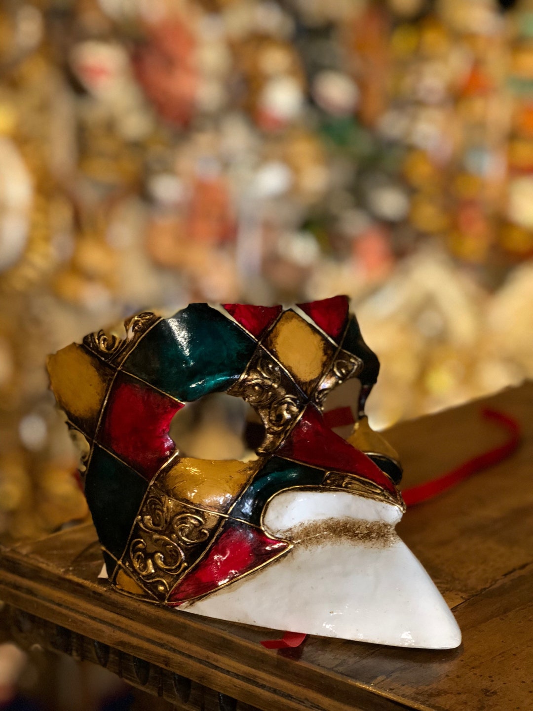 Venetian Mask La Bauta, Casanova Halloween Mask, Handmade in Papier ...
