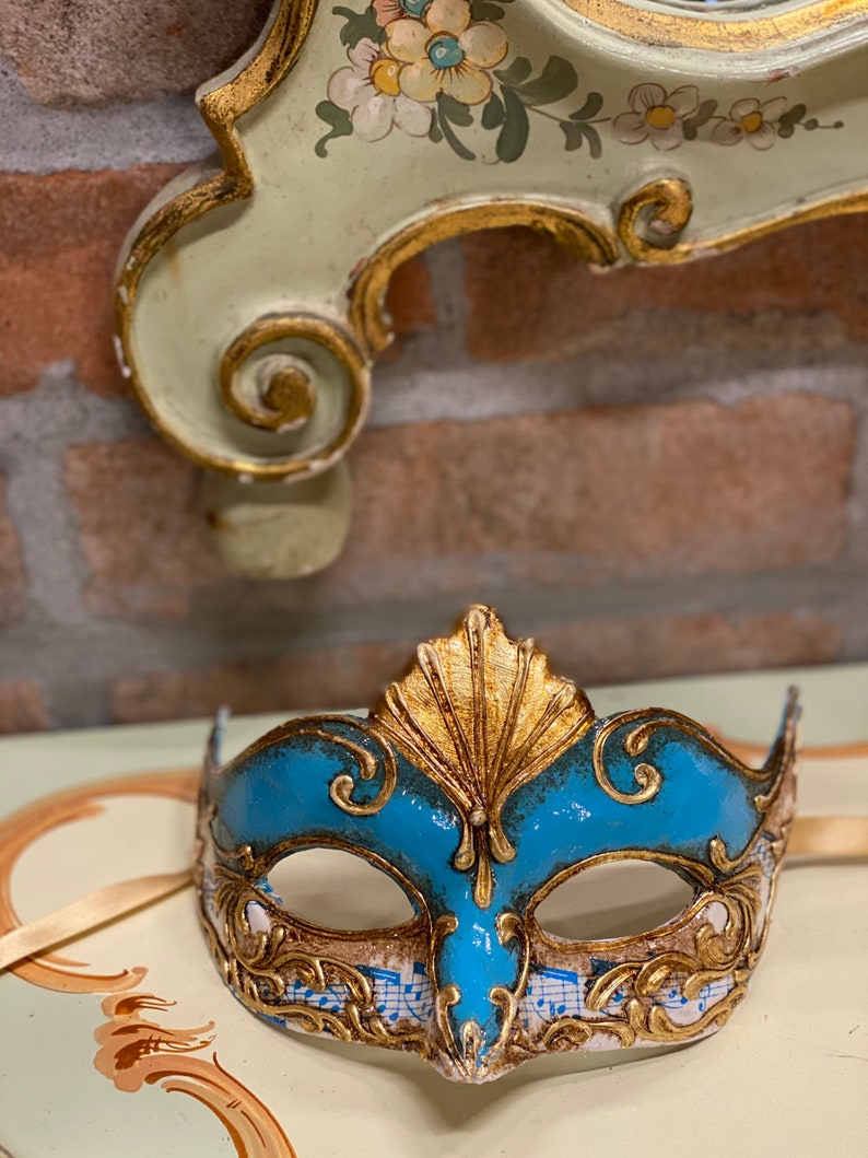 Venetian Colombina Mask, Handmade in Papier-mâché - Etsy
