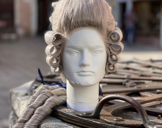 Historical Wig From the 1700s for Men, Front Lace, 18th Century ...