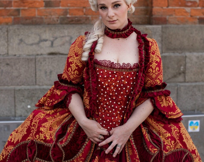 Royal Rococo Dress Venice Carnival Historical Costume Bridgerton Queen ...