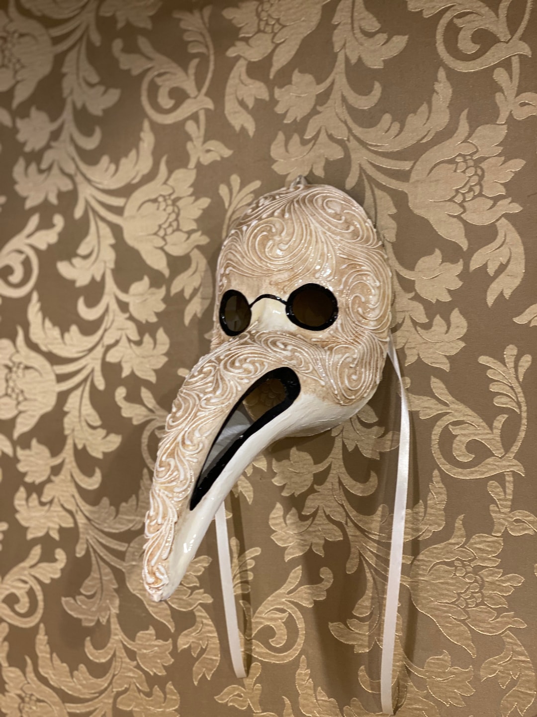 Venetian Mask, Plague Doctor, Carnival Mask, Halloween Mask, Handmade ...