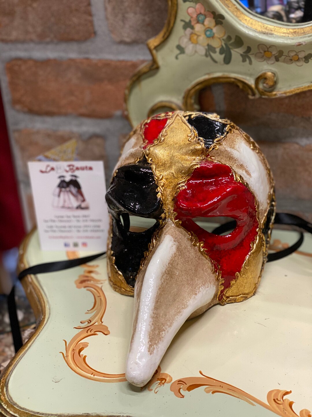 Venetian Captain Nose Mask, Hand Made in Papier-mâché - Etsy