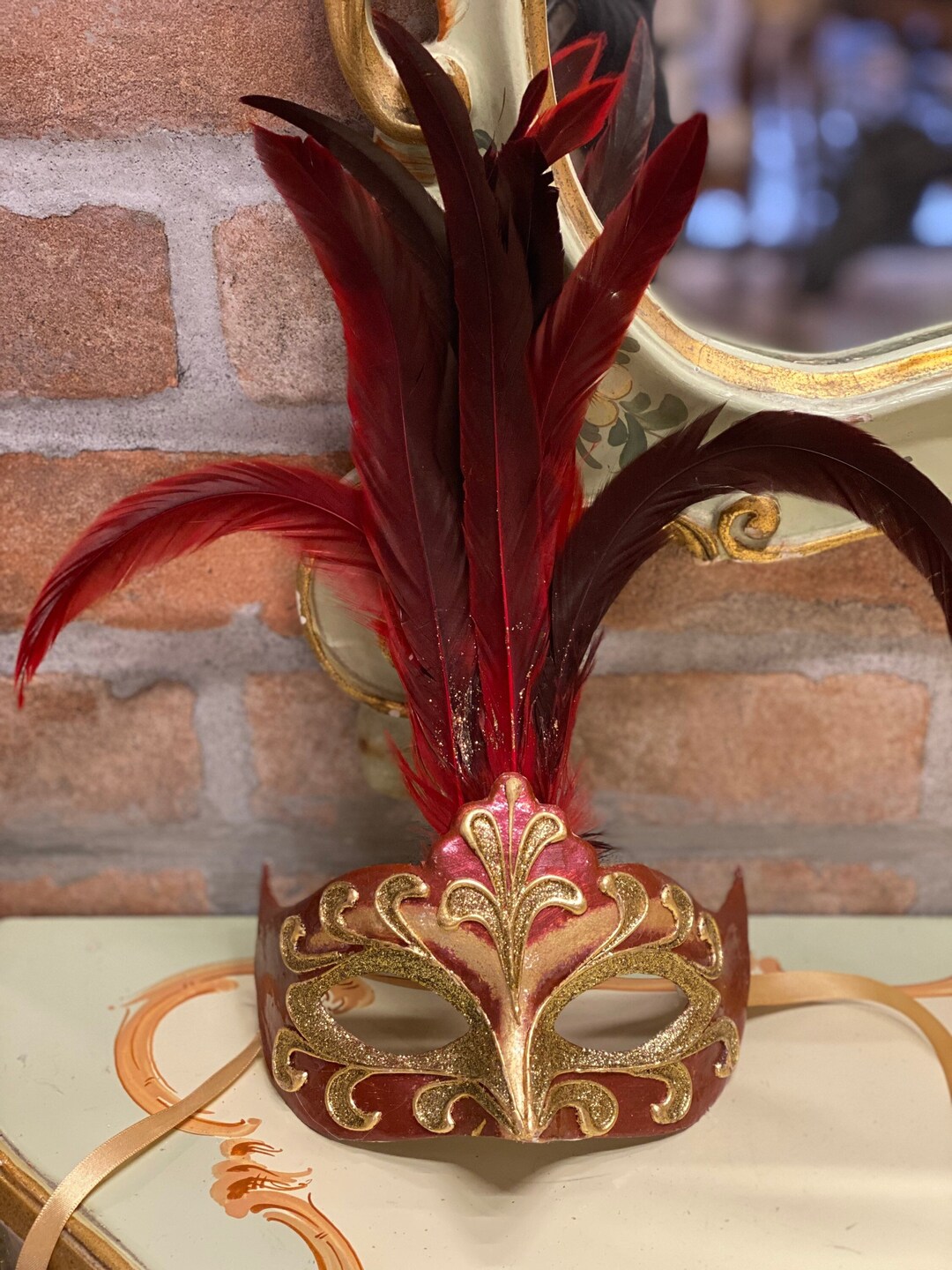 Colombina Venetian Mask for Women, Handmade in Papier Mache, Carnival ...