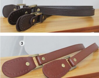 A pair of purse handle PU leather strap for Bag Leather | Etsy