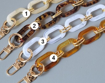 A Piece of Acrylic Chain Purse Chain Metal Strap Handle Plastic Handles ...