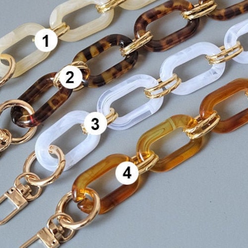 A Piece of Acrylic Chain Purse Chain Metal Strap Handle | Etsy