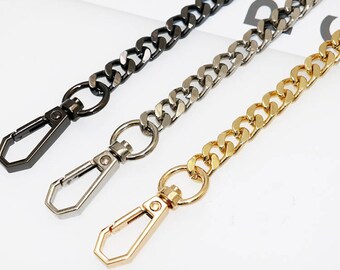 Gunmetal High Quality Purse Chain Metal Shoulder Handbag - Etsy