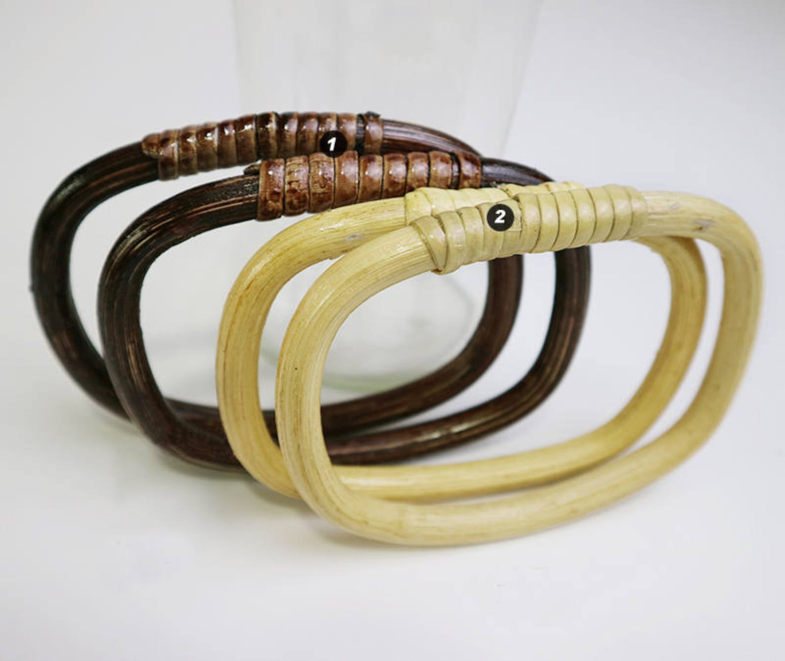 A Pair of 11cm Bamboo Handles for Bag Wooden Handcraft - Etsy