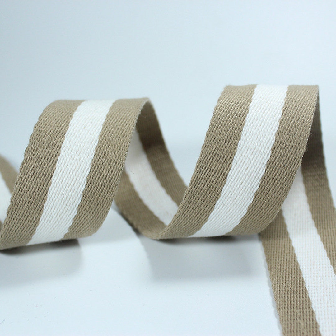 1.5" Wide Striped Polyester Cotton Webbing Bag Handles, Bag Strap for ...
