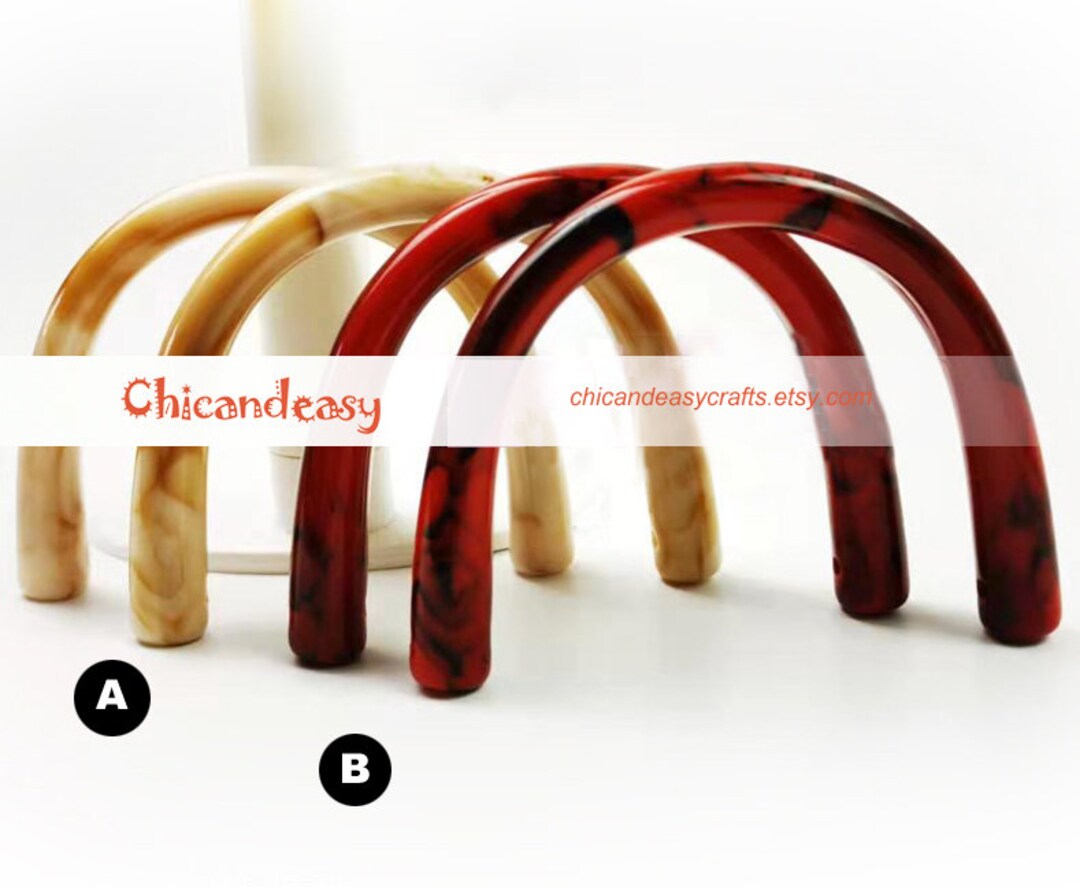A Pair of 11cm Acrylic Handles for Bag Handcraft Material for - Etsy
