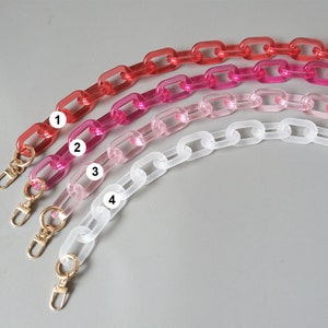 A Piece of Acrylic Chain Purse Chain Strap Handle Plastic Handles for ...