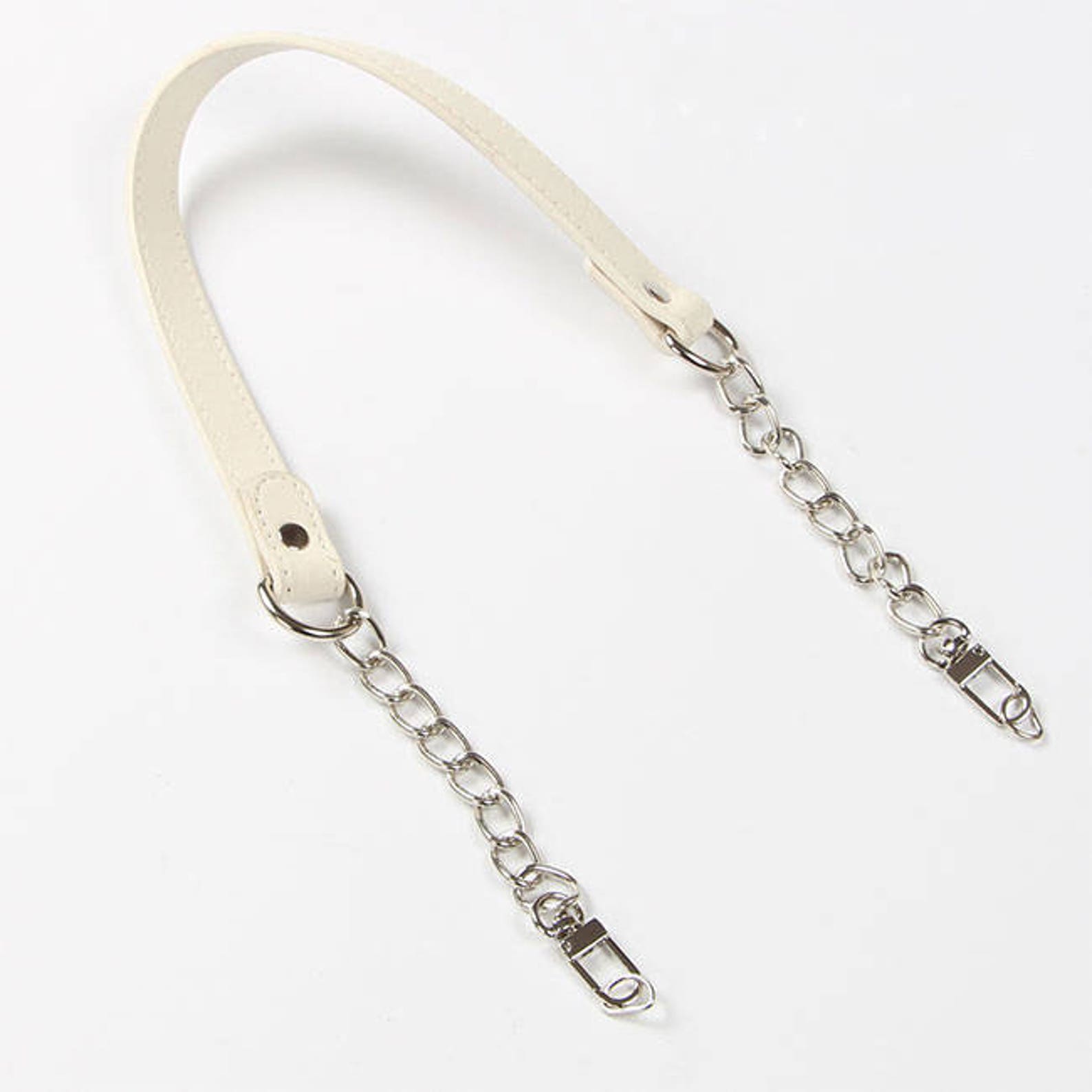 PU Leather Purse Chain Leather Strap Metal Shoulder Handbag | Etsy