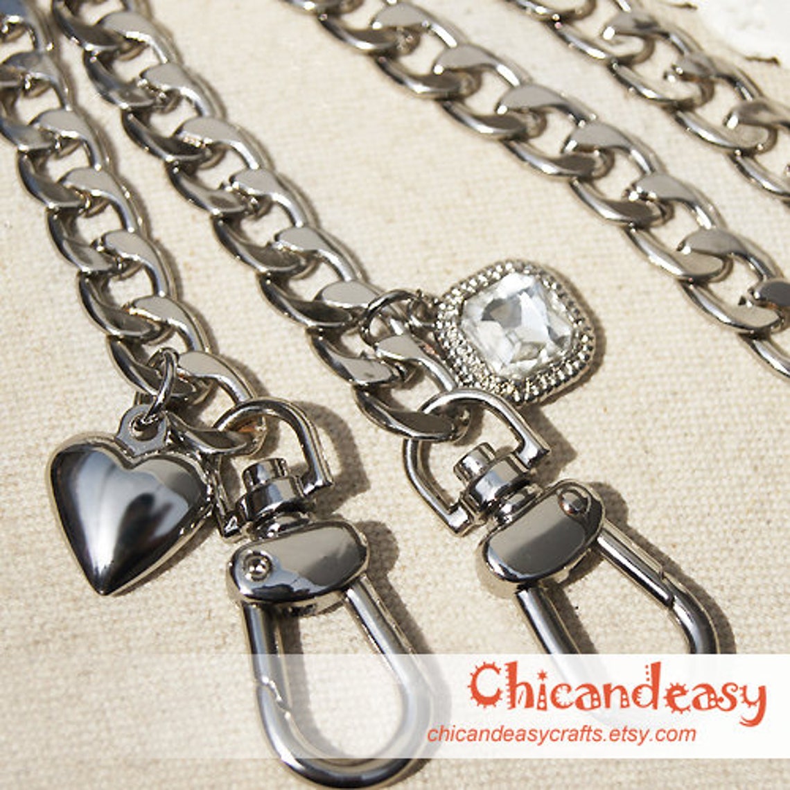 High Quality Silver Purse Chain Metal Shoulder Handbag Strap - Etsy