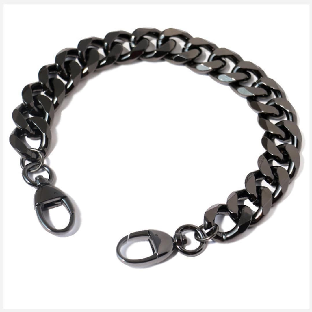 Gunmetal High Quality Purse Chain, Metal Shoulder Handbag Strap ...