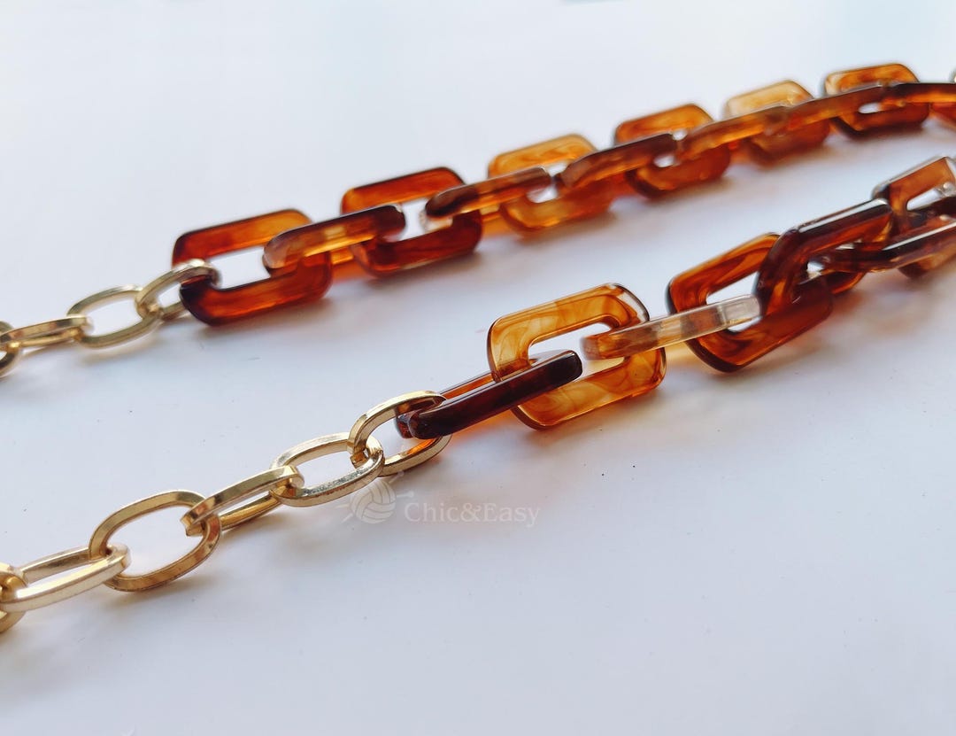 A Piece of Acrylic Chain Purse Chain Metal Strap Handle Plastic Handles ...
